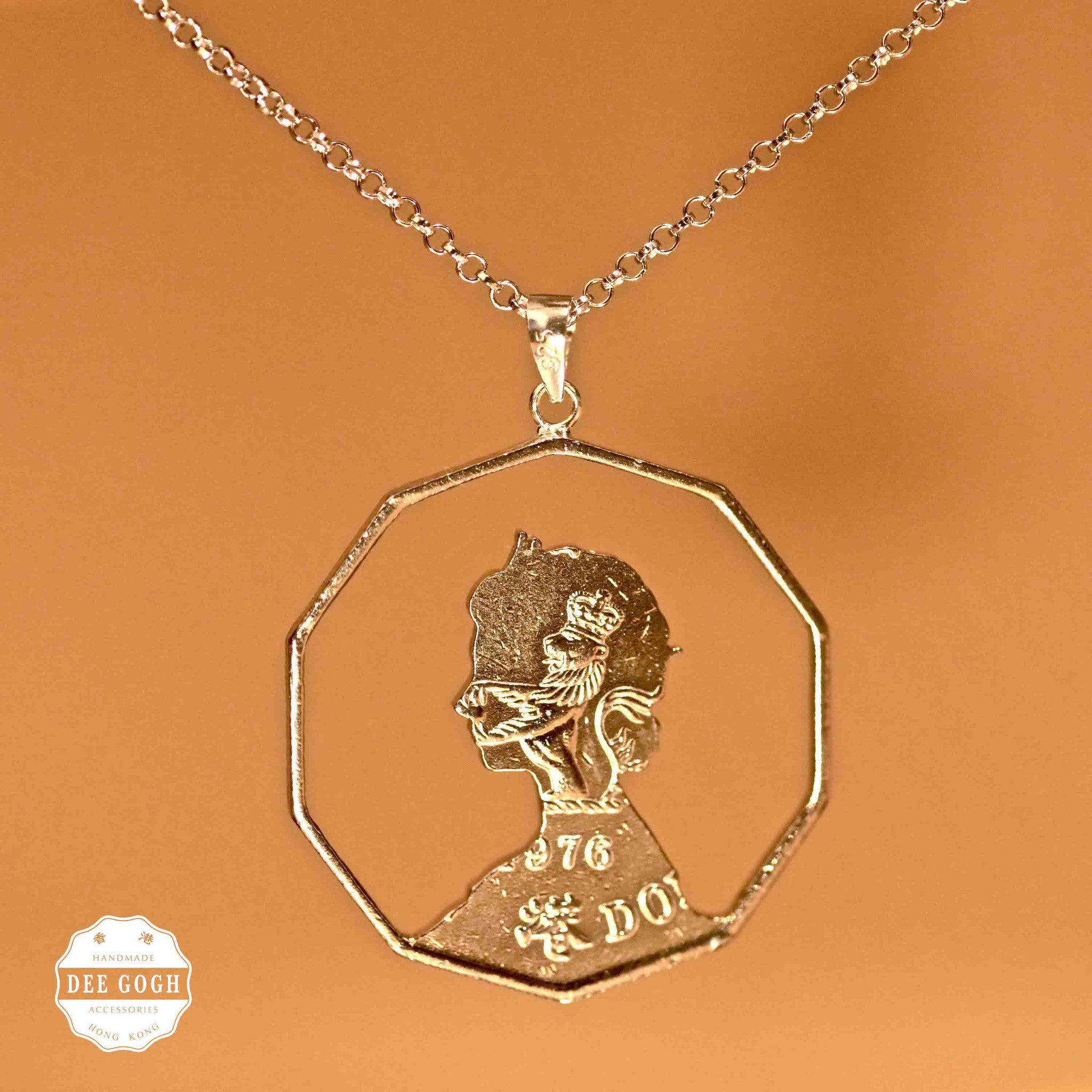 Custom Coin Cut Pendant - Hong Kong Coins | DeeGogh.com – Dee Gogh